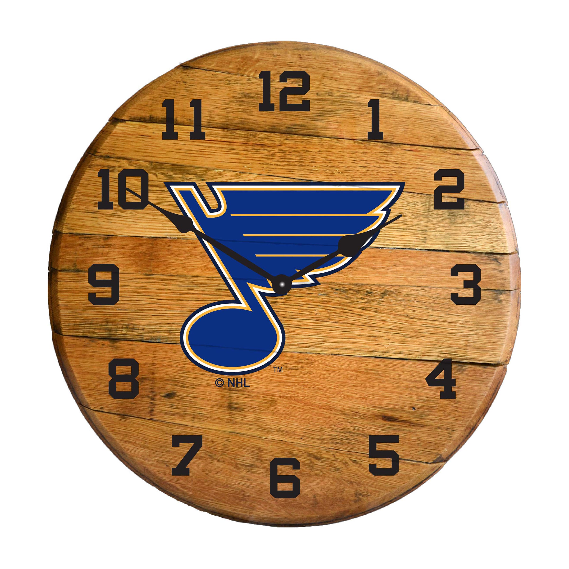 St. Louis Blues Oak Barrel Clock – Mr. Everythingpooltable