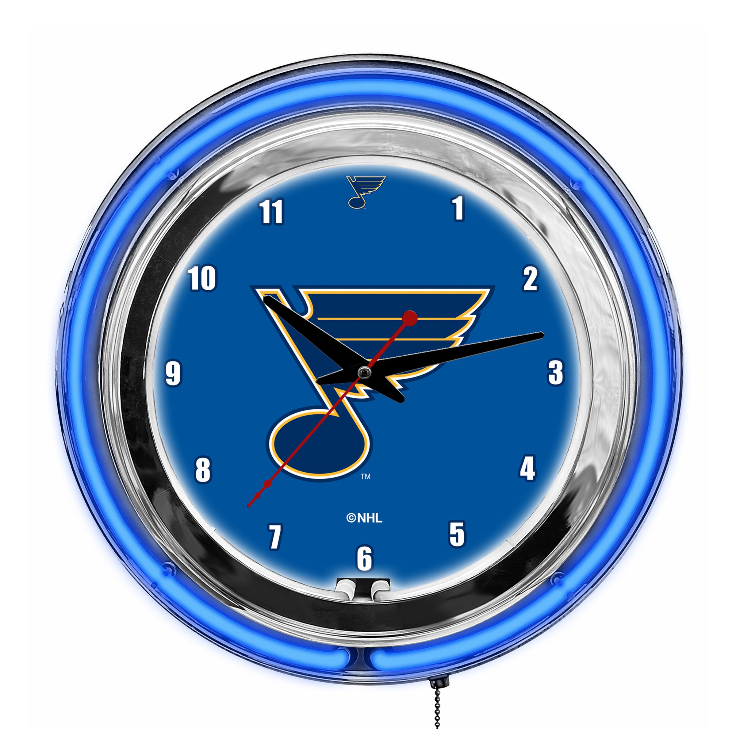 St Louis Blues 14" Neon Clock – Mr. Everythingpooltable