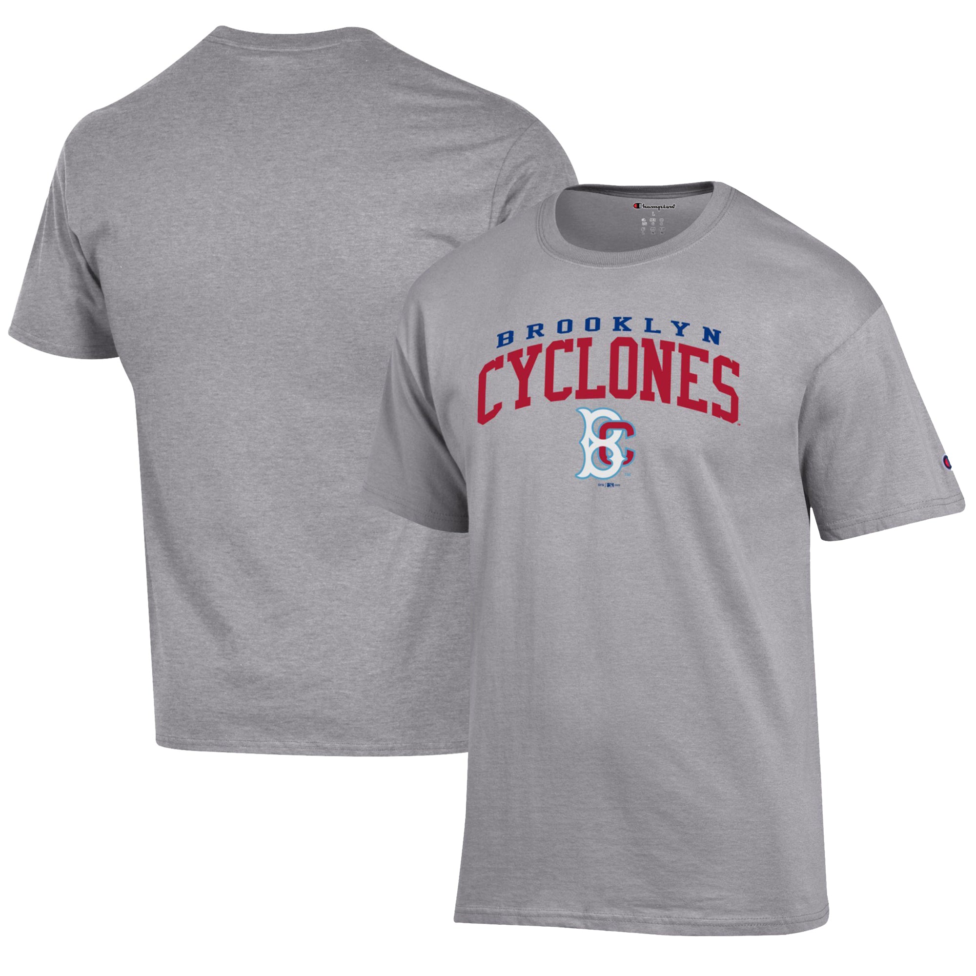 Men's Champion Gray Brooklyn Cyclones Jersey T-Shirt – Mr ...